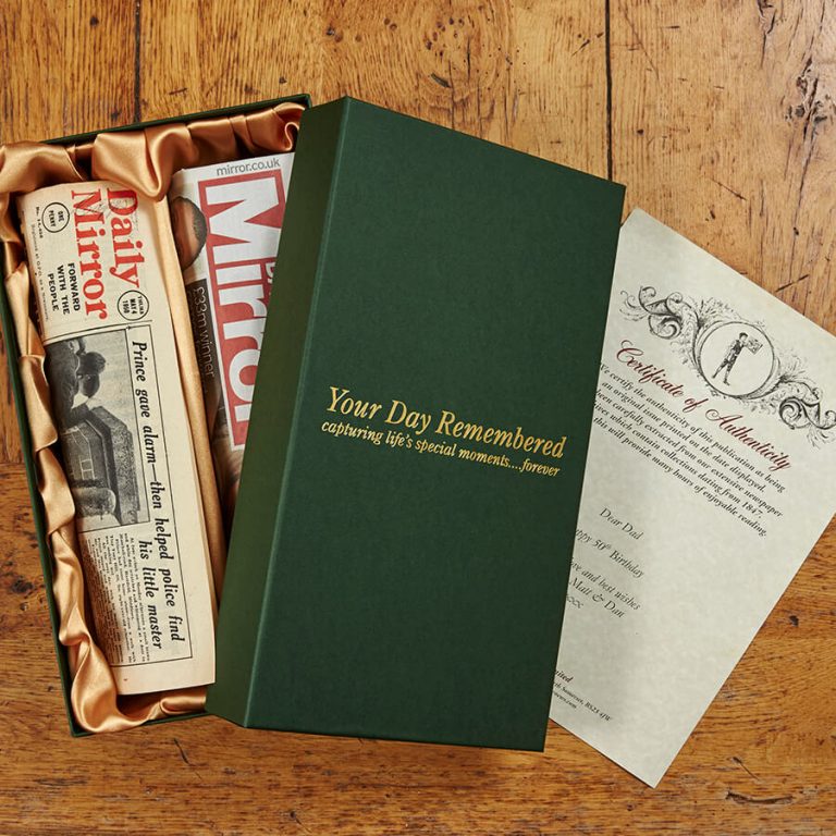 Standard Newspaper, Birthdate Newspapers and Unique Gift Ideas