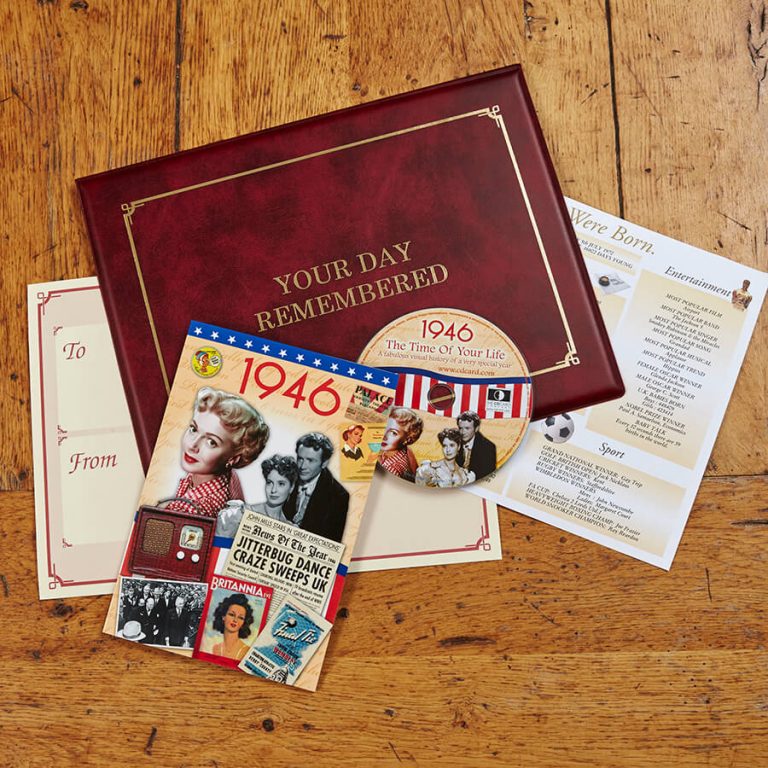 A Certificate gift set in a luxury folder (with DVD), Birthdate ...