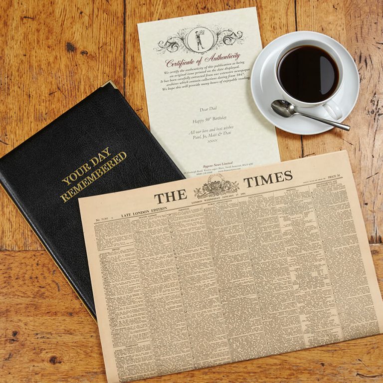 Superior Newspaper, Birthdate Newspapers and Unique Gift Ideas